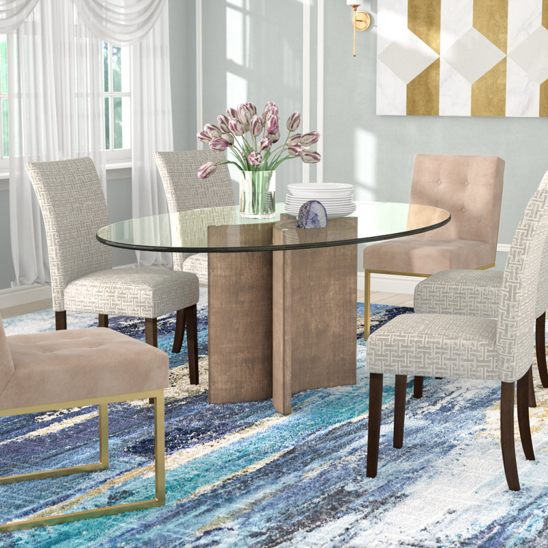 Wayfair glass top dining table store